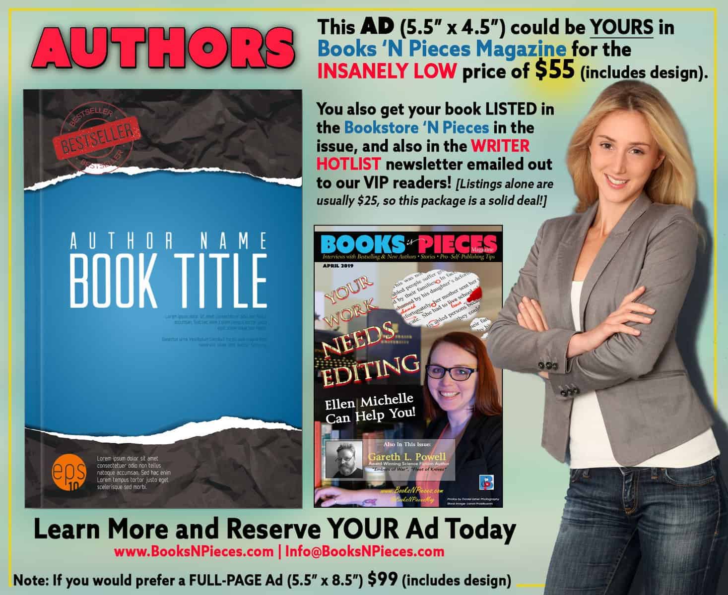 AUTHOR ADS – Books & Pieces